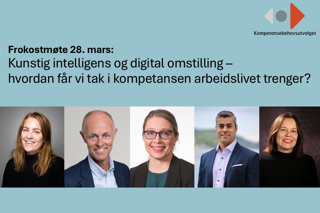 Kunstig intelligens og digital omstilling – hvordan får vi tak i kompetansen arbeidslivet trenger?